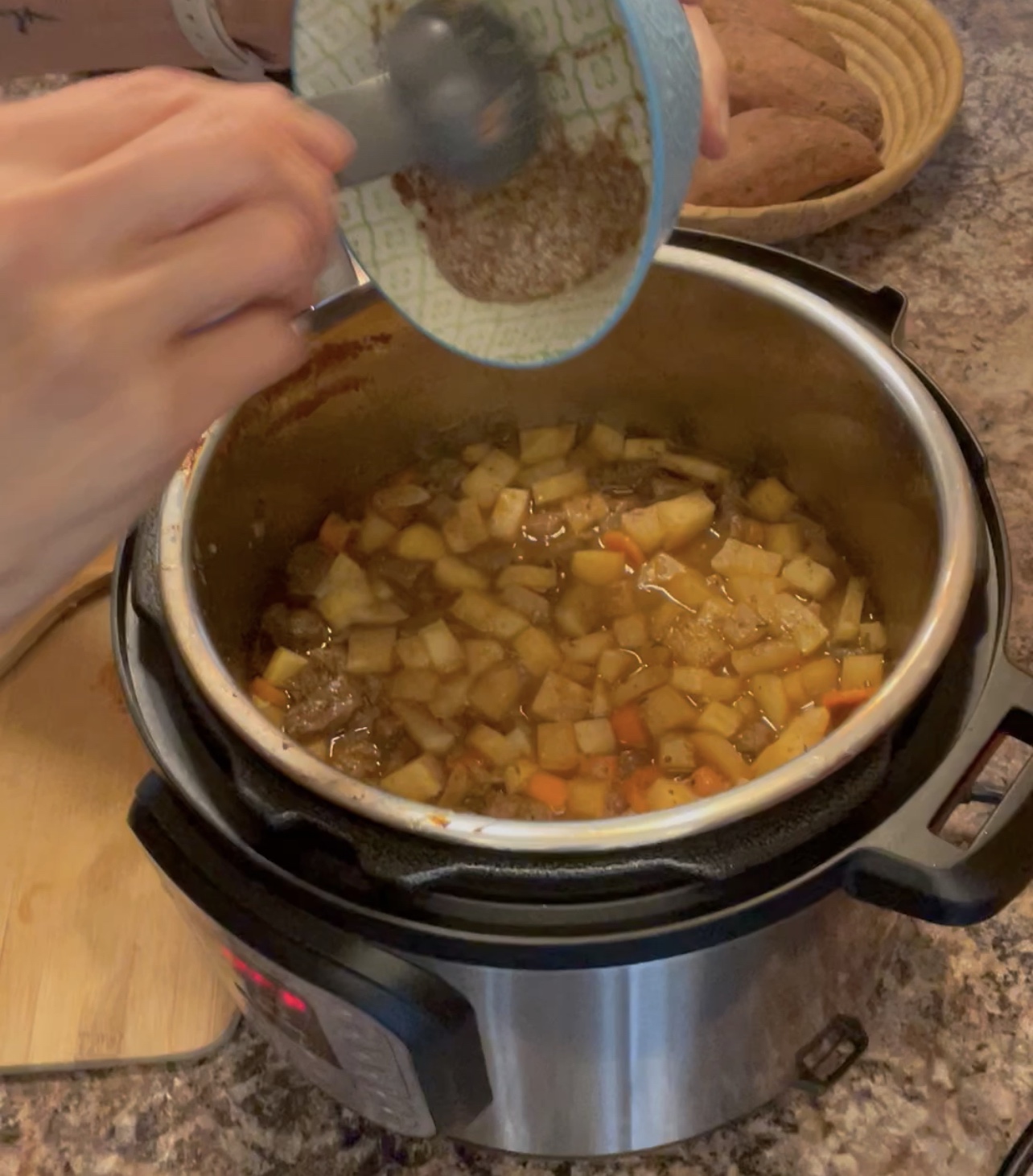 instant pot beef and vegetable stew – Bright Line Eats